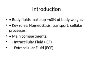 Body Fluid Compartments Presentation Pptx