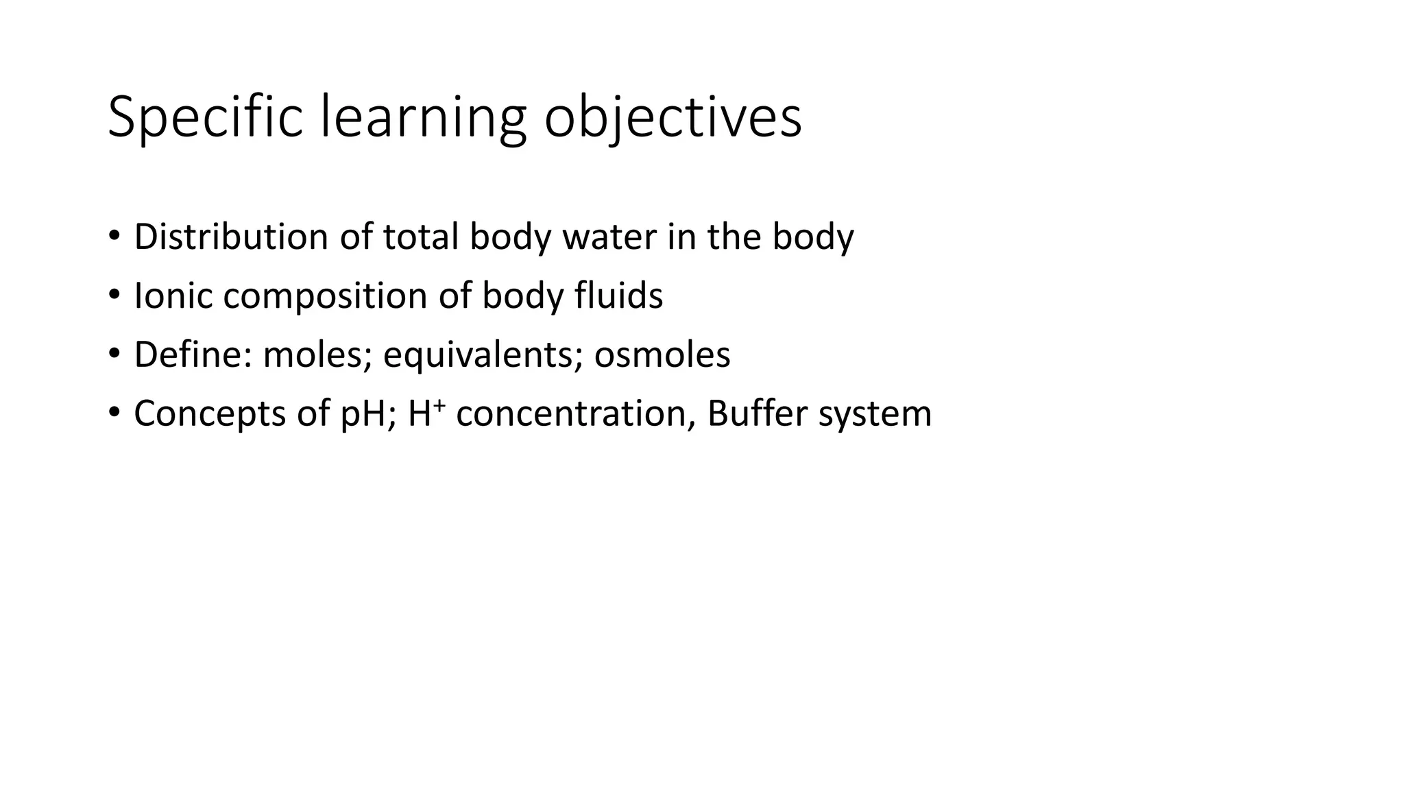 Body fluid & composition | PPTX