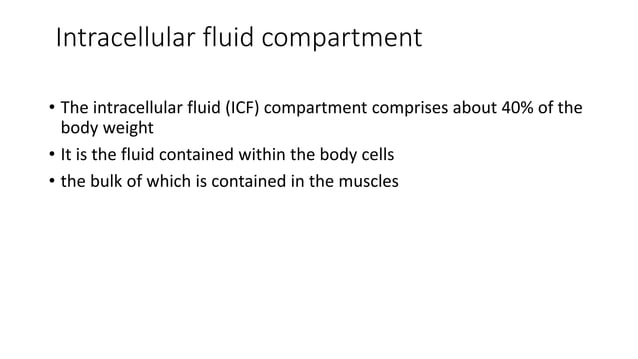Body fluid & composition | PPTX | Chemistry | Science