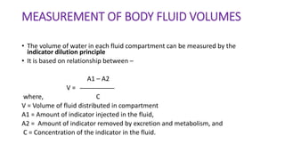 Body fluid & composition | PPTX | Chemistry | Science