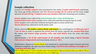Body fluid identification using X ray fluorescenece and NMR.pptx