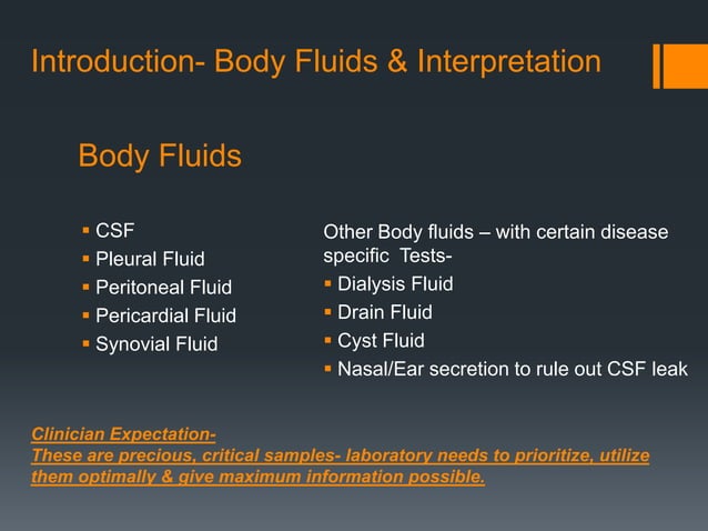 Body fluid interpretation | PPT