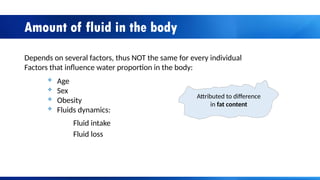 Introduction to body fluids presentation | PPTX