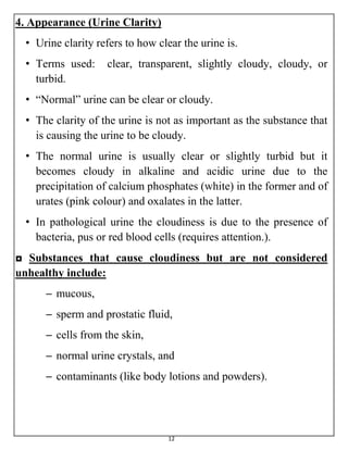 Body fluid ( the Urine ) Urinalysis | PDF