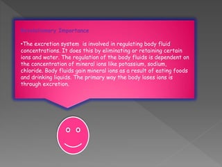 BODY FLUID REGULATION AND EXCRETION | PPTX