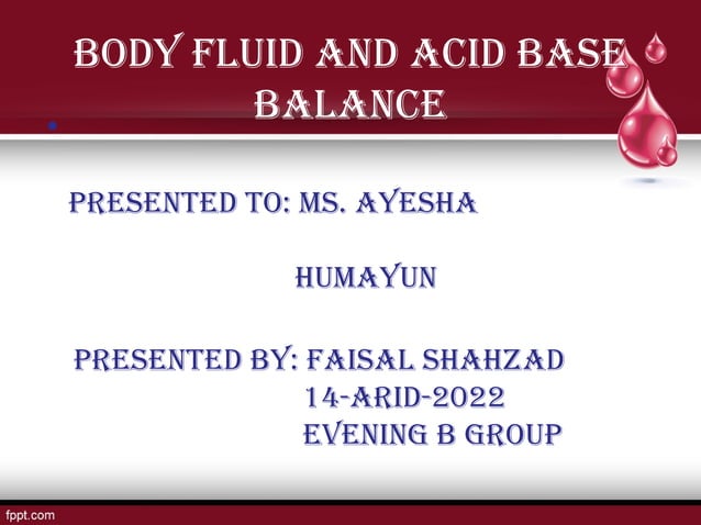 Body fluids | PPT