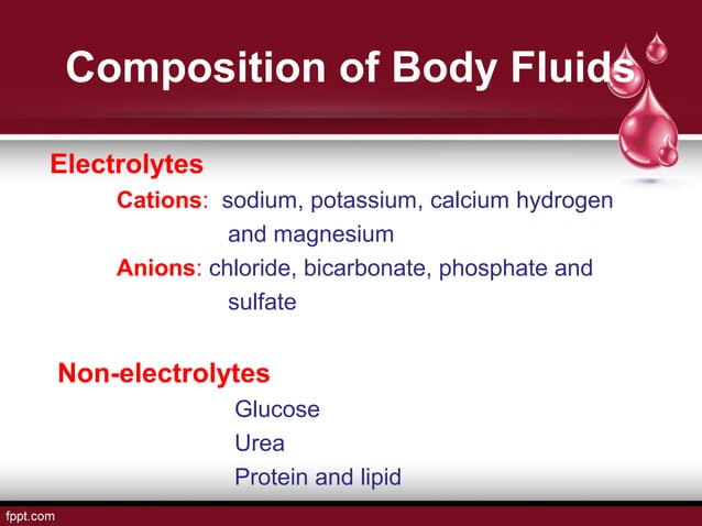 Body fluids | PPT