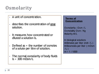 Body Fluids content in anatomy and physiology | PPTX