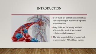 Body fluids it's definitions and categories | PPT