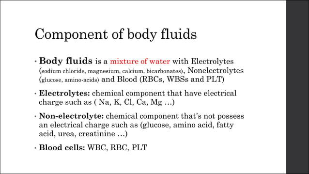 Body fluids | PDF | Digestive Disorders | Diseases and Conditions