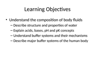 Body_Fluids_and_Buffers_Buffers thier mechaanism of actions, human body ...