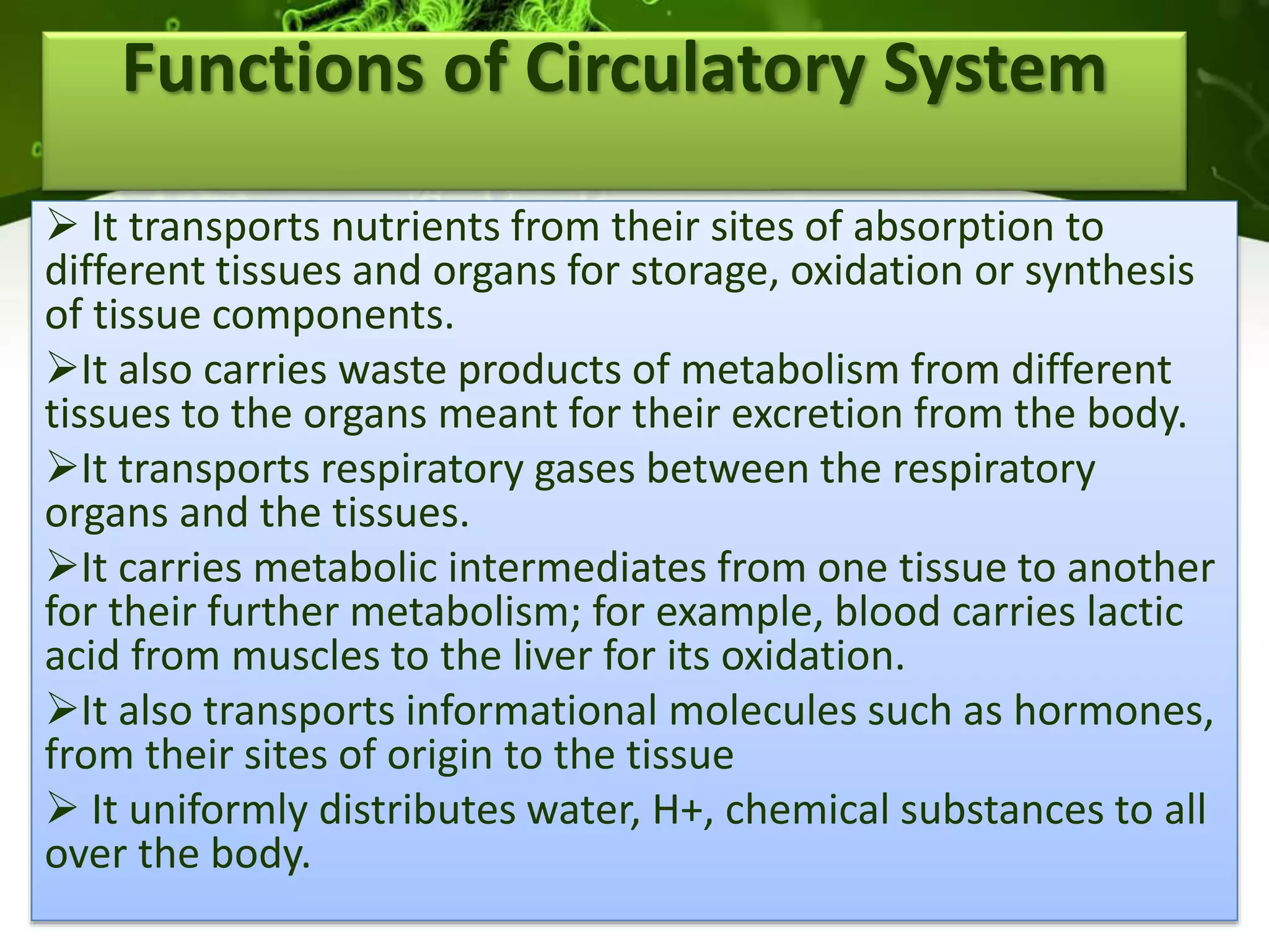 CLASS 11 TH Body fluids and circulation | PPTX
