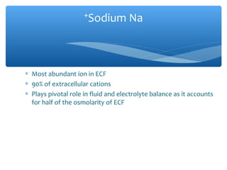 Body fluids and electrolytes | PPT