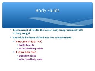 Body fluids and electrolytes | PPT