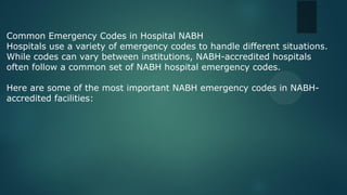 Body fluids, chemical spillage and emergency codes.pptx