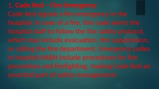 Body fluids, chemical spillage and emergency codes.pptx