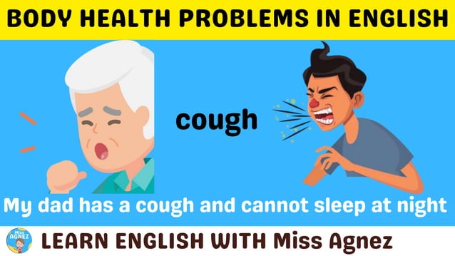 Body Health Problems Vocabulary with Pictures and Sentence Samples ...
