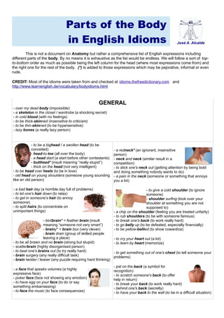 Body idioms | PDF