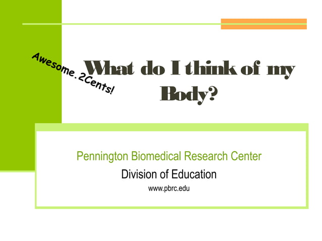 Body image Unit 3 | PPT