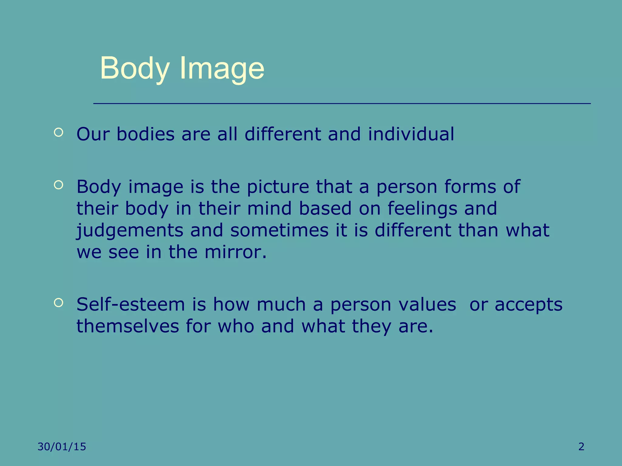 Body image presentation | PPT