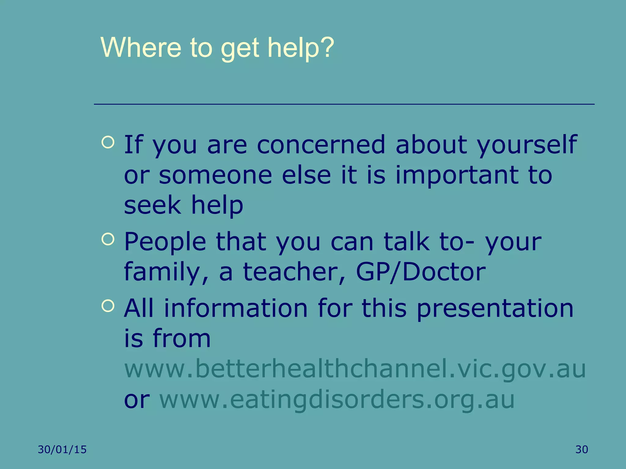 Body image presentation | PPT