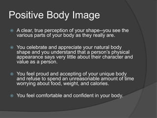 Body image and eating disorders | PPTX