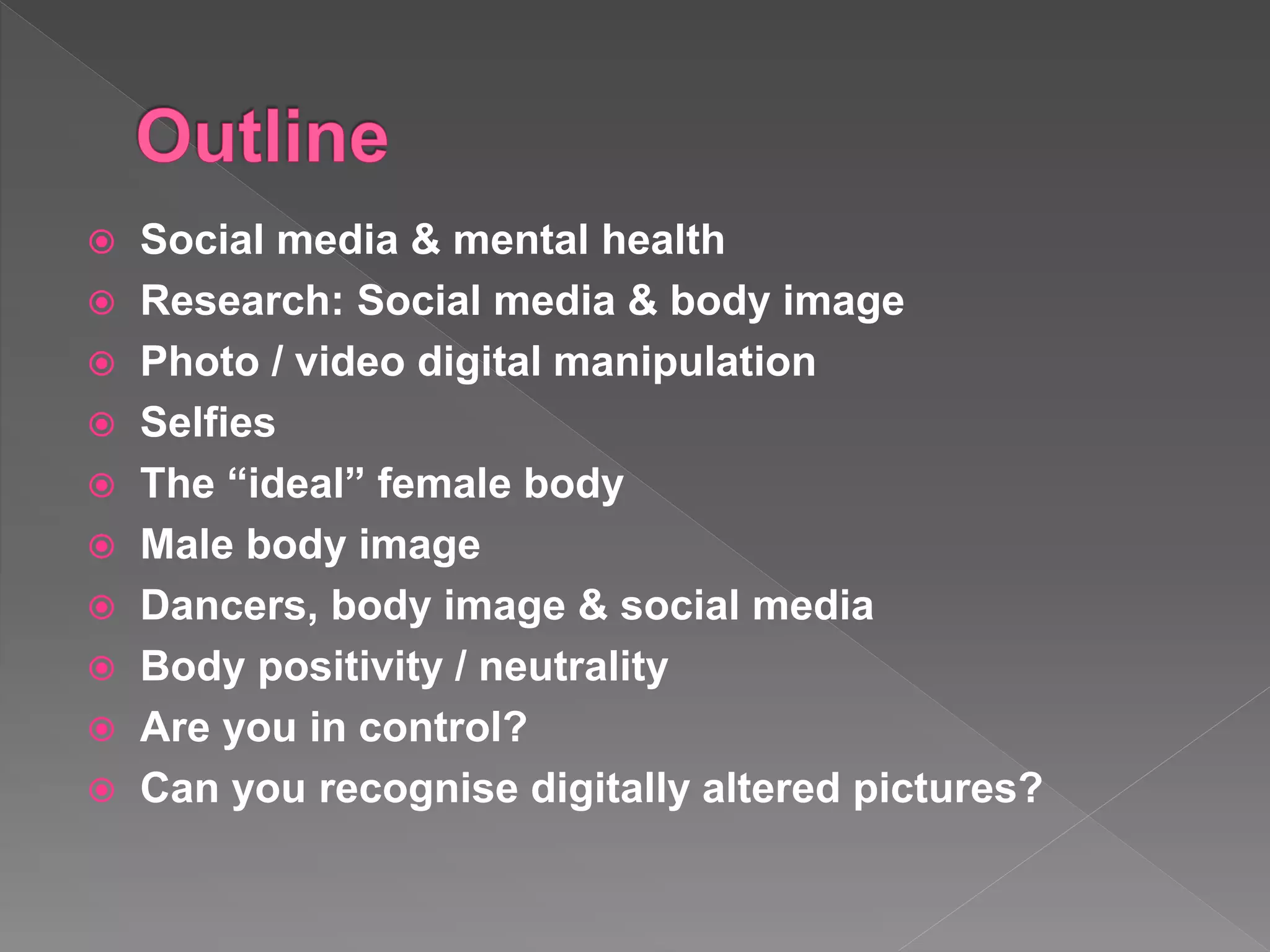 Body Image and Social Media | PPTX