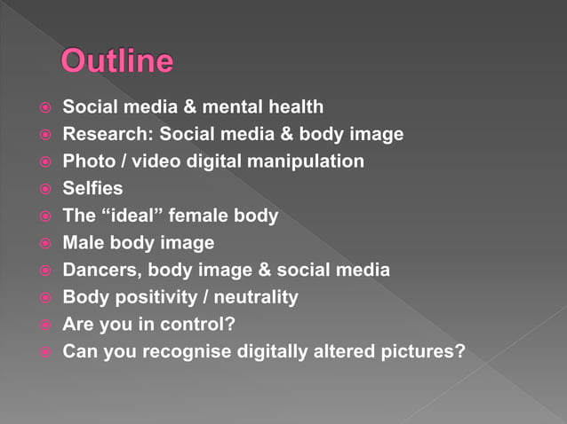 Body Image and Social Media | PPTX