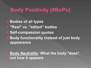 Body Image and Social Media | PPTX