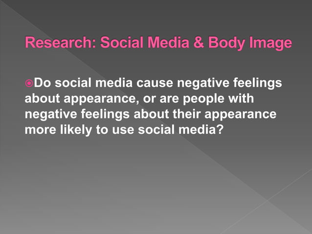 Body Image and Social Media | PPTX