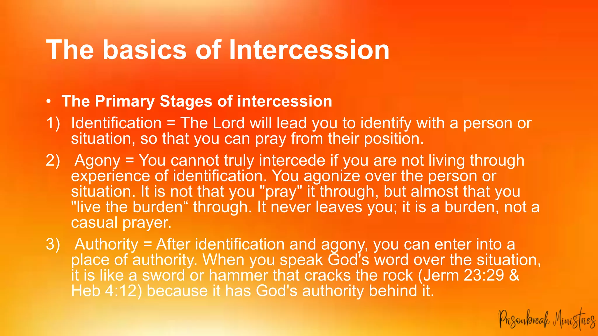 Body Intercession | PPT