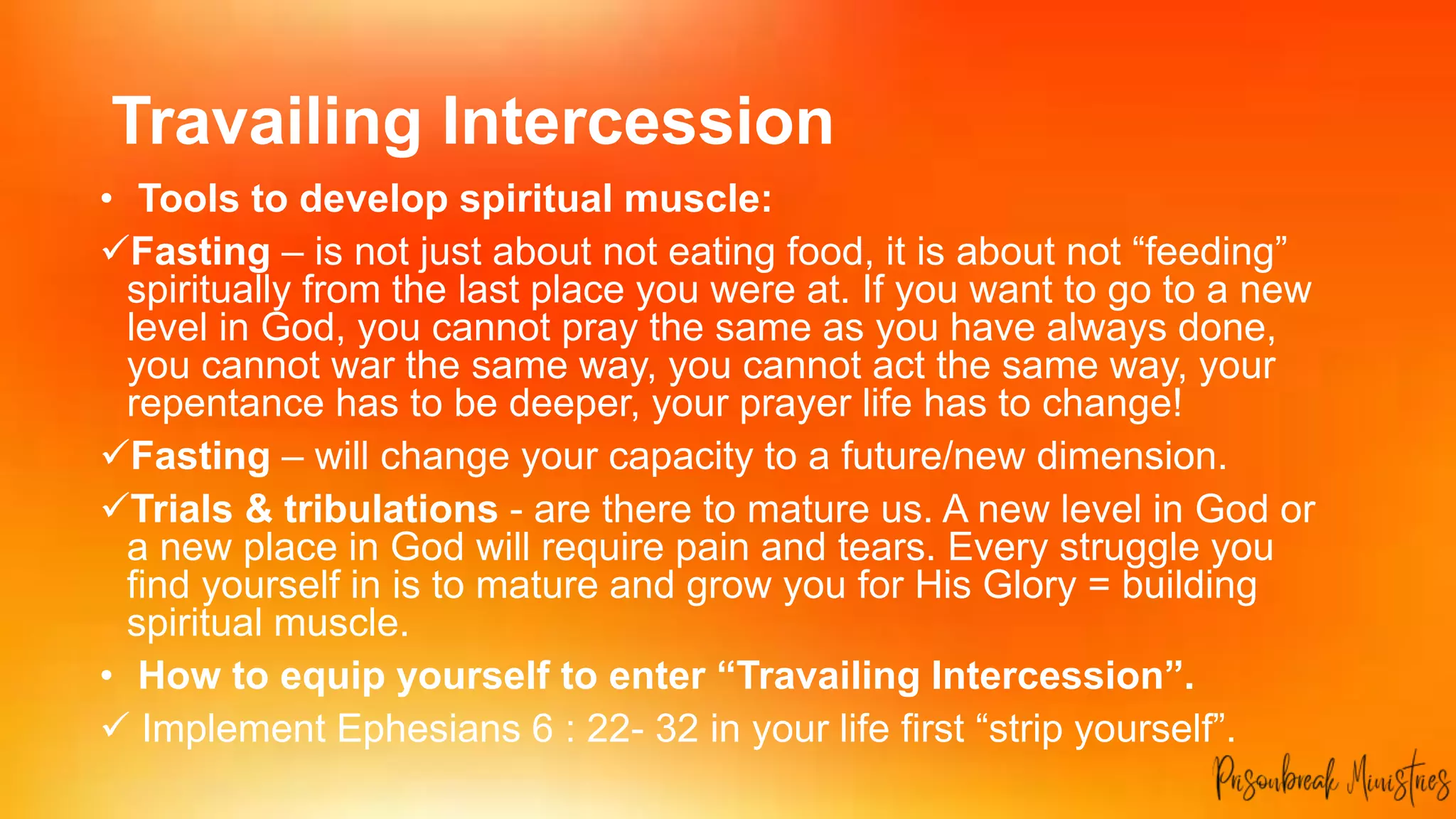 Body Intercession | PPT