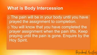 Body Intercession | PPT