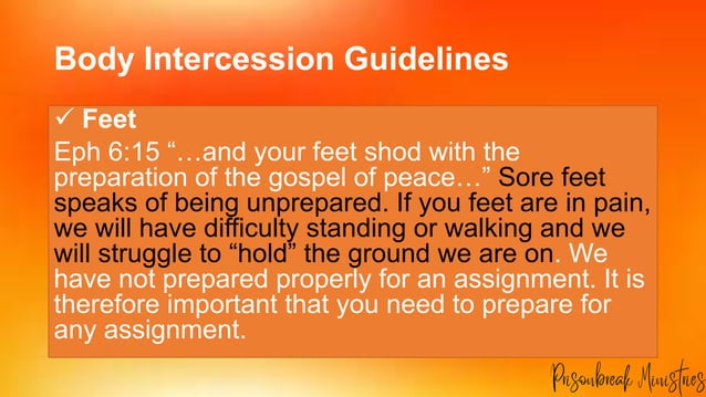 Body Intercession | PPT
