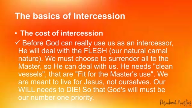 Body Intercession | PPT