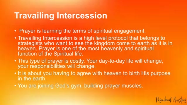 Body Intercession | PPT