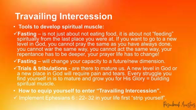 Body Intercession | PPT