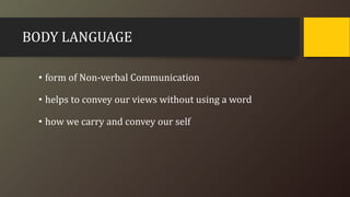 Body Language | PPTX