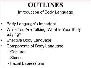 Bodylanguage | PPTX