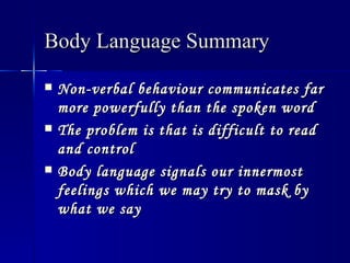 Body Language | PPS | Parenting Babies and Toddlers | Parenting