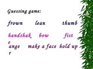 Body Language | PPT
