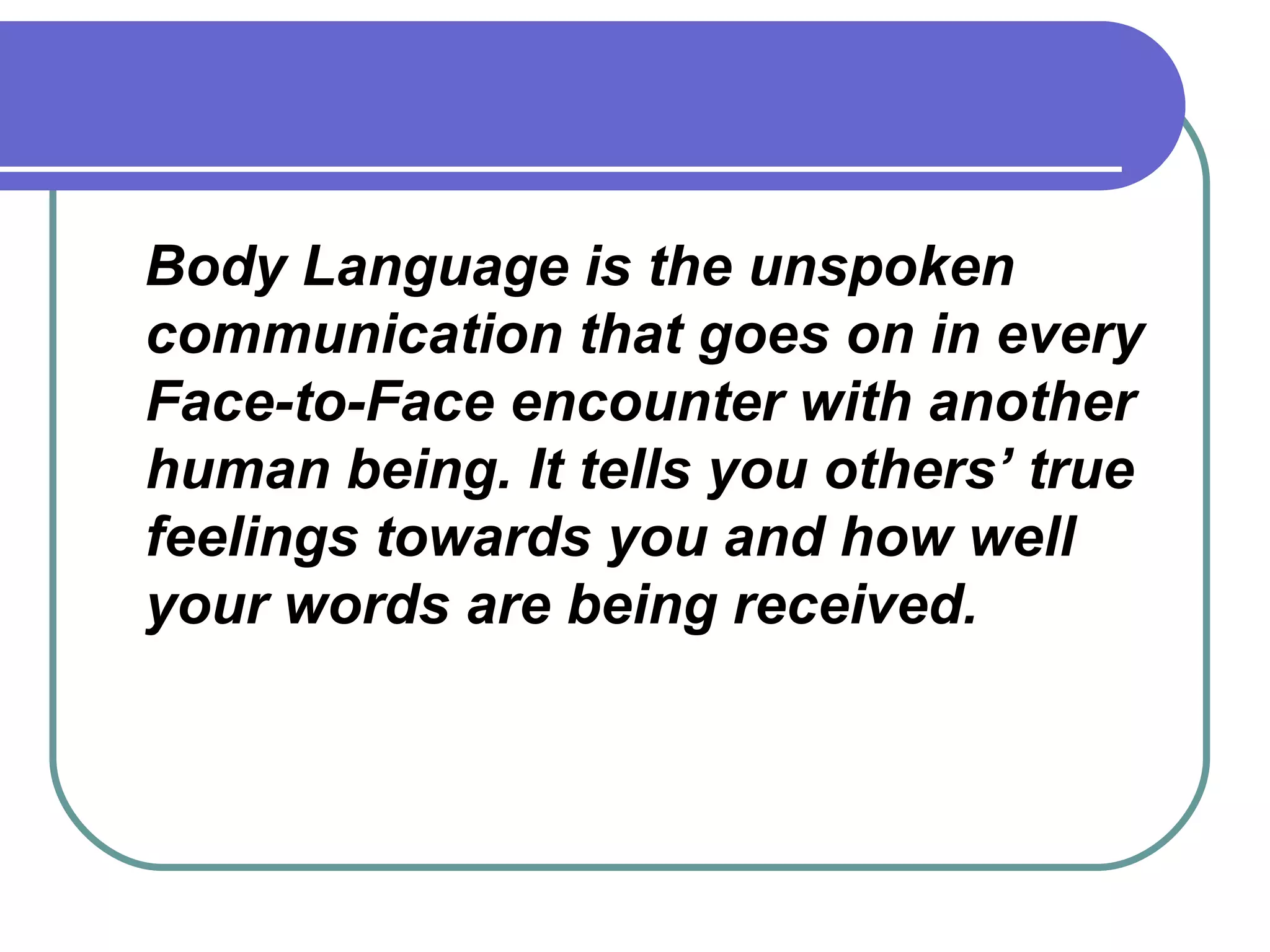 Body language | PPT
