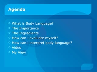 Body language | PPT
