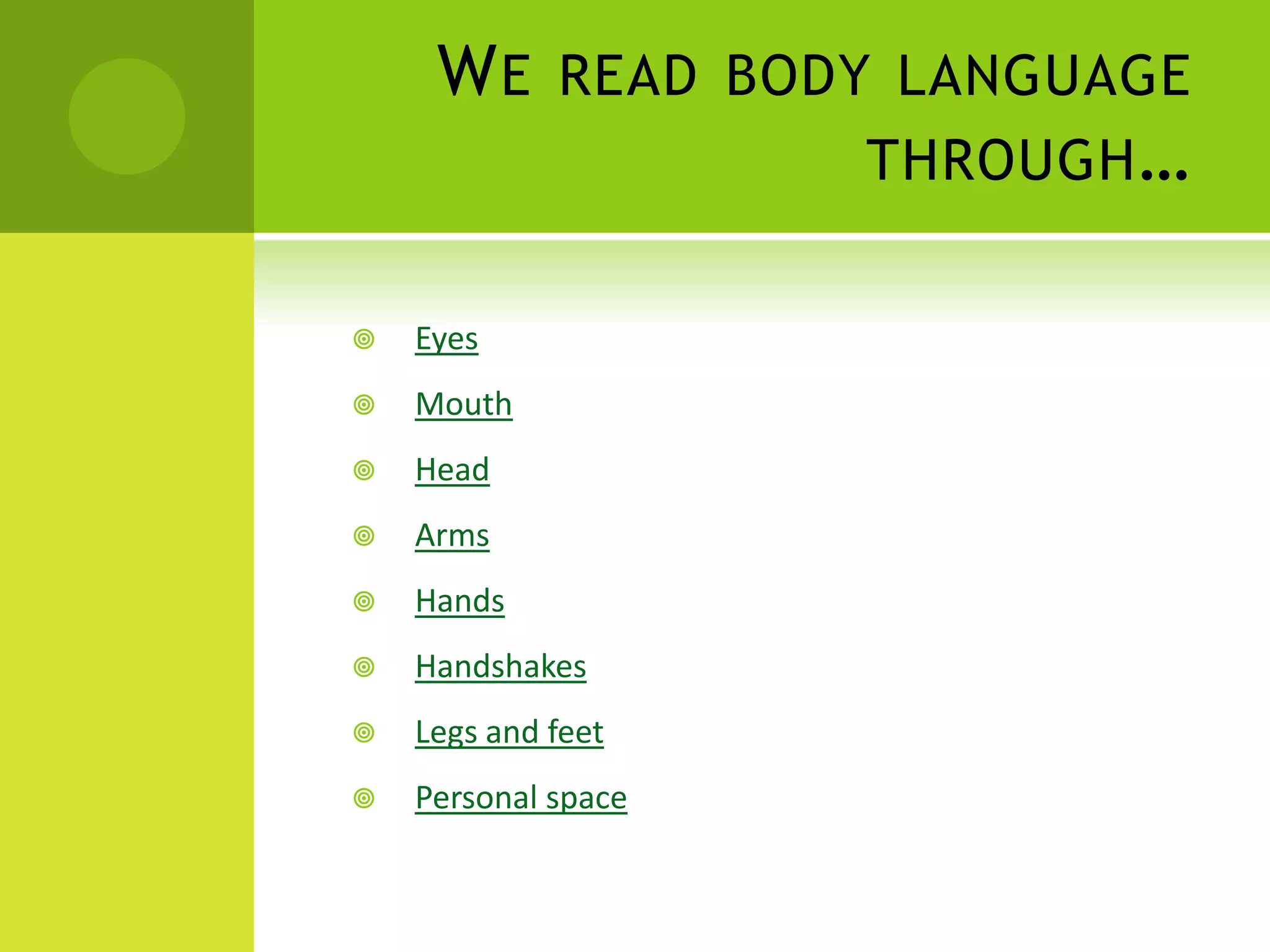 Body language | PPTX