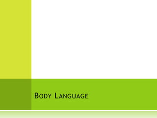 Body language | PPT