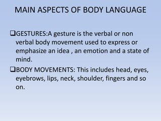 Body language | PPTX