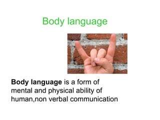 Body language | PPT