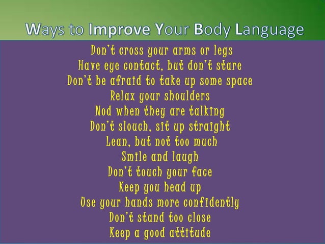 Body language | PPT