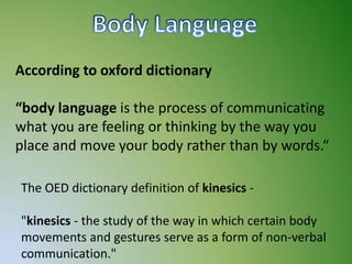 Body language | PPT