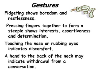 Body language | PPTX